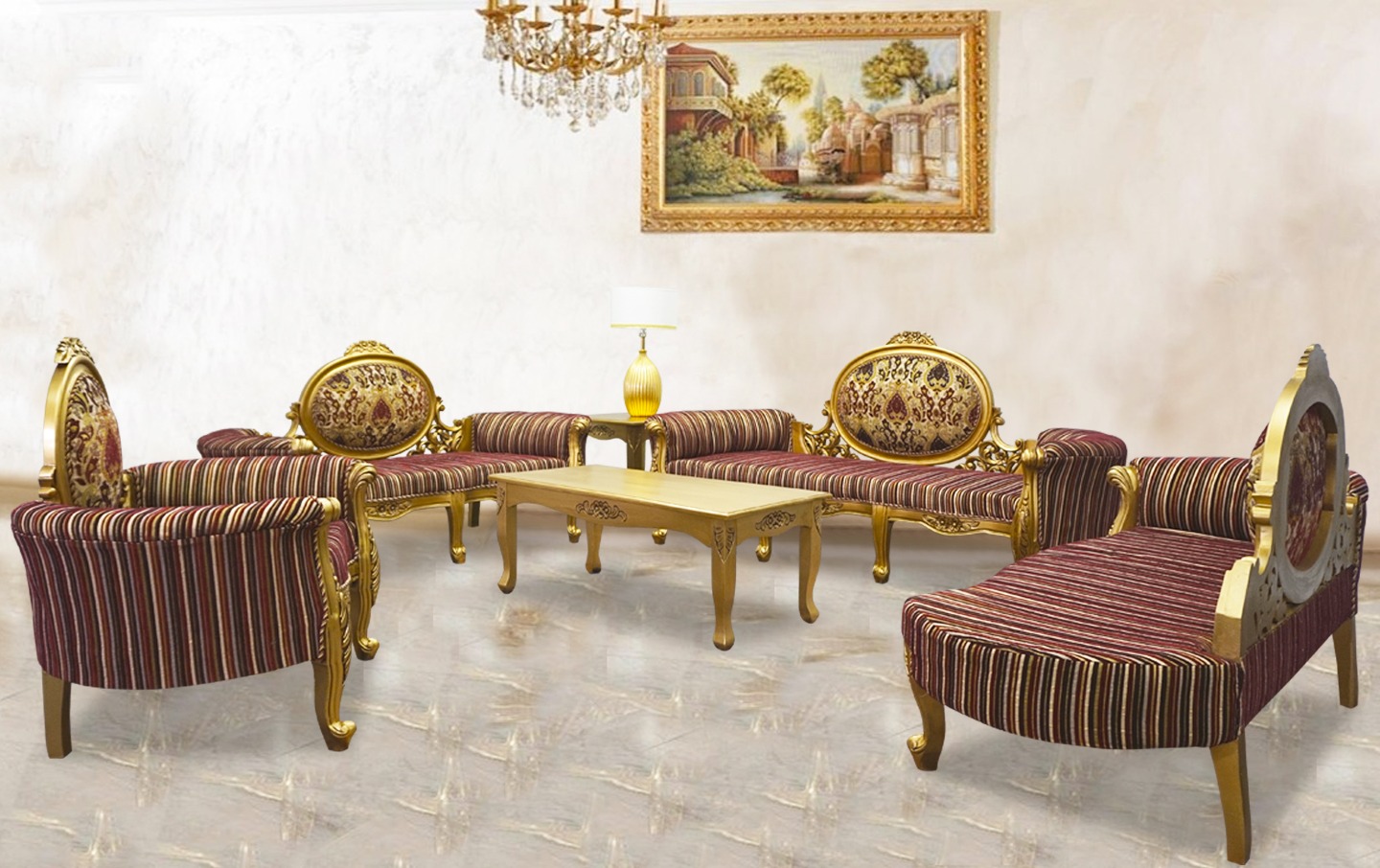 Free Delivery & Free Setup | Mughal Complete Living Room Package – Tax ...