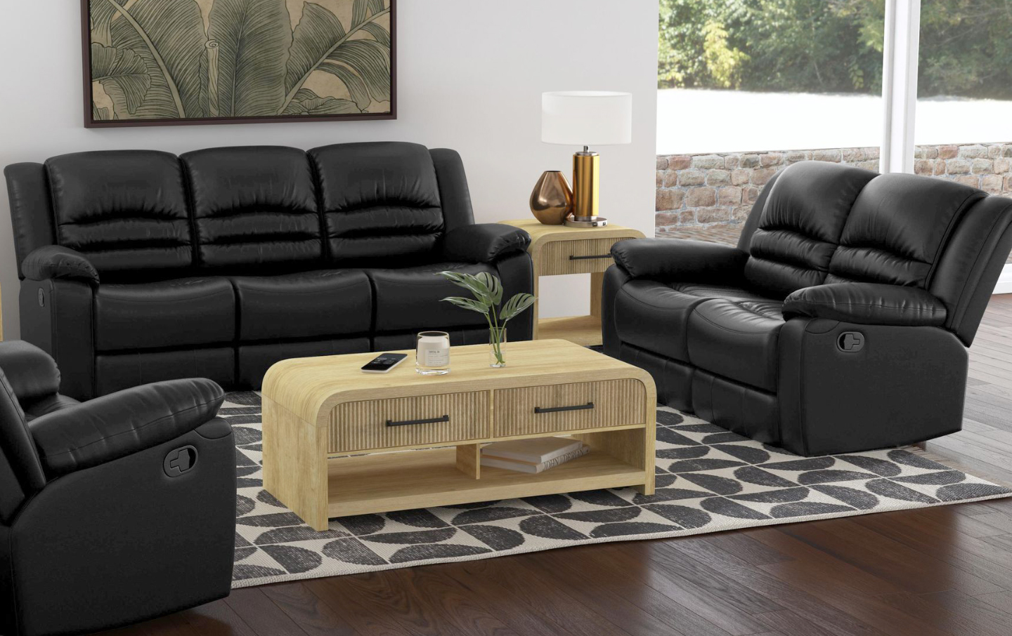 Free Delivery & Free Setup | Marisol Reclining Sofa and Loveseat – Tax ...